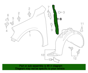 23388914 GM Driver Side Fender Insulator | GM Parts Store