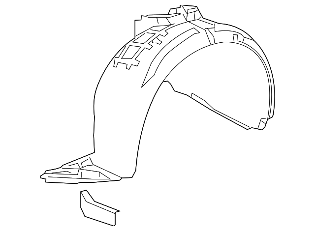 2019-2024 Chevrolet Malibu Front Driver Side Wheelhouse Liner 84506561 ...