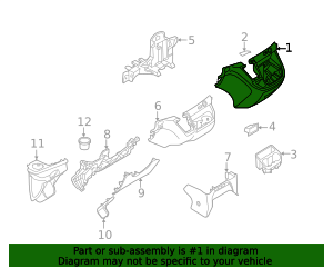 Compartment Assembly Rear Stowage LK4Z-99115A00-BC | TascaParts.com