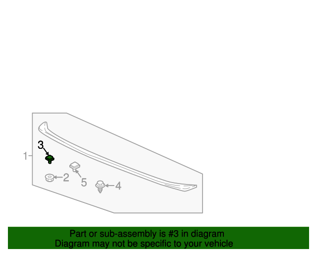 90104-TVA-000 - Spoiler Assembly Bolt 2018-2024 Honda | Honda Parts Online