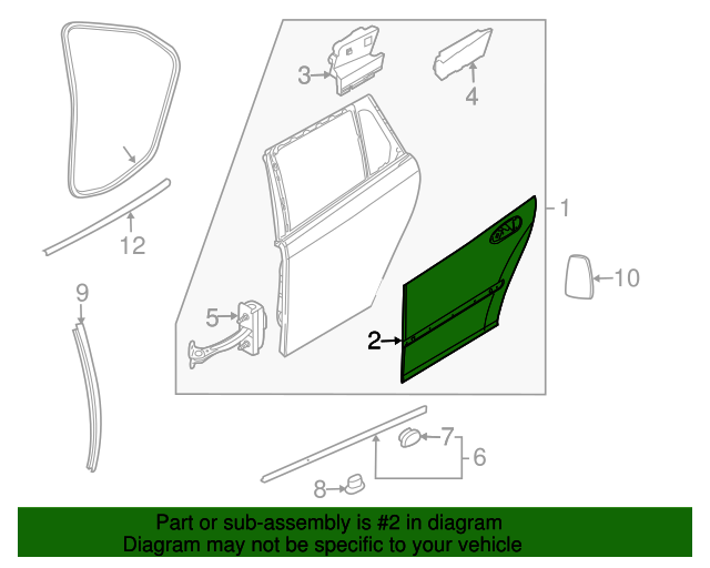 Genuine Outer Panel for 2006 Saab 9-3 | Part# 93185743 | Over 30% Off ...