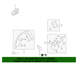Genuine OEM Lower Molding Clip Part# LR010615 Fits 2010-2016 Land Rover ...