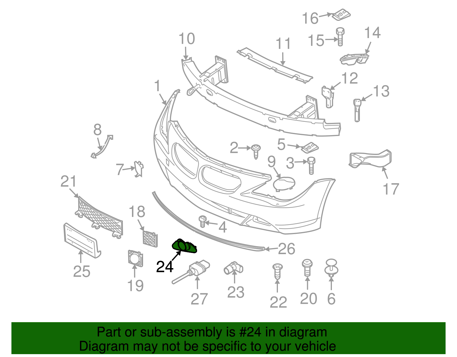 2004-2010 BMW Cover Plate 51117055525 | OEM Parts Online