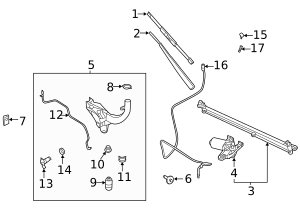 Ford Dealership 2021-2023 Ford Wiper Blade ML3Z-17528-A | Ford Parts ...