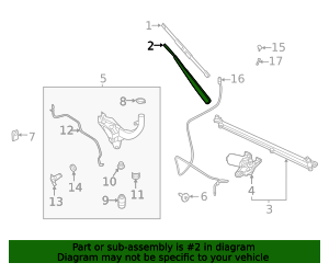 2021-2025 Ford Wiper Arm ML3Z-17527-A | TascaParts.com