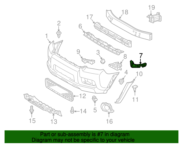 52115-35141 - Side Retainer 2012-2013 Toyota 4Runner | Ourisman Toyota ...