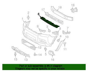 52521-35040 - Center Support - 2010-2013 Toyota 4Runner | OEM Genuine ...