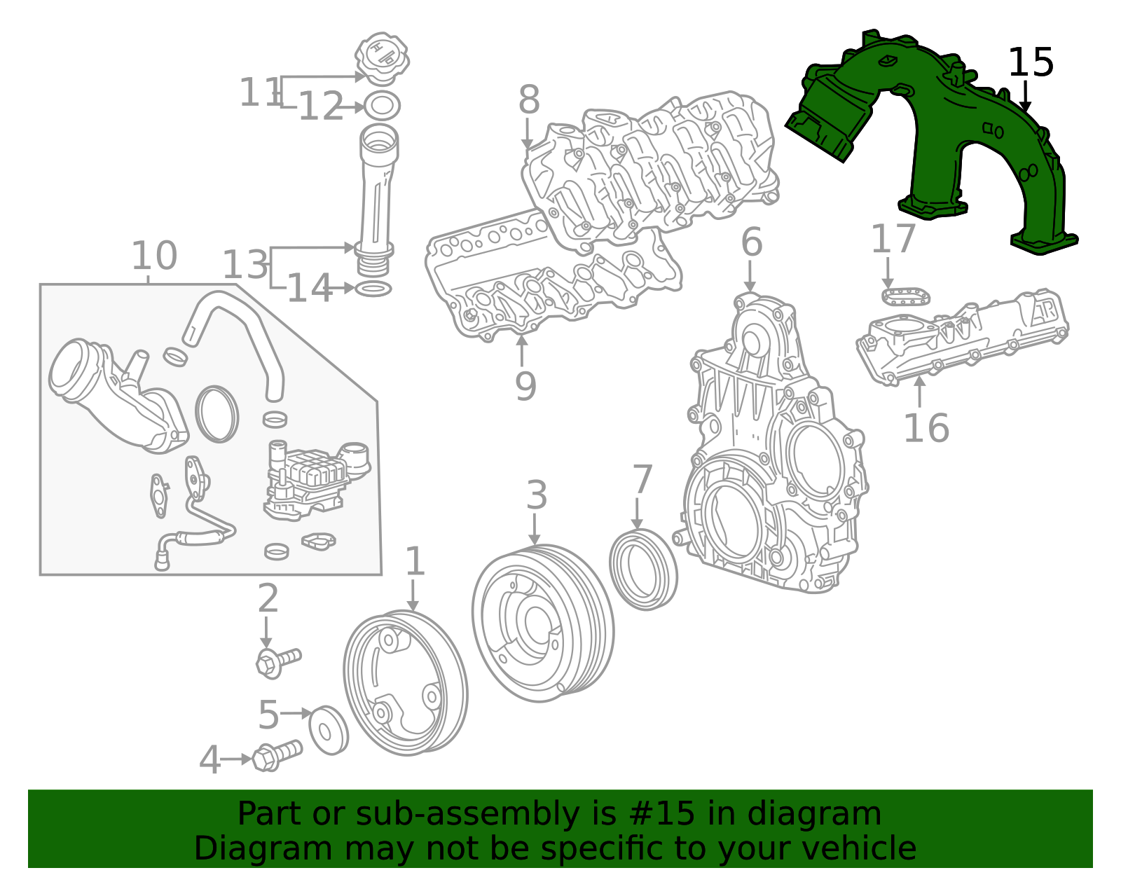 2020-2023 GM Intake Manifold 12702671 GM | GMPartsDirect.com