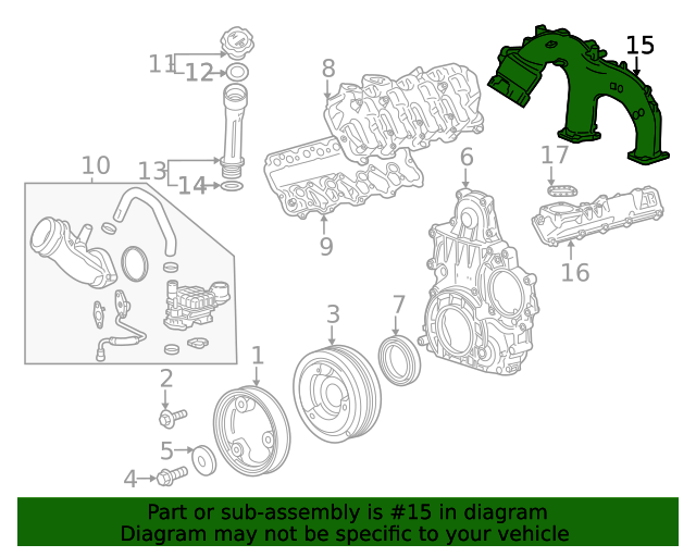 Upper Intake Manifold 12702671 | TascaParts.com