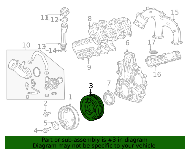 2017-2023 GM Vibration Damper 12723412 | GMPartsDirect.com