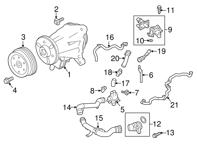 Genuine Thermostat Unit for 2016-2017 Land Rover Range Rover Sport ...