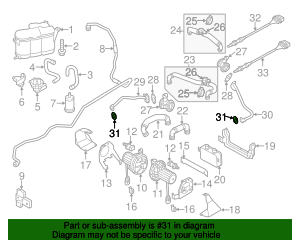 2008-2016 Audi Secondary Air Injection Pump Hose Gasket 022-131-120-E ...
