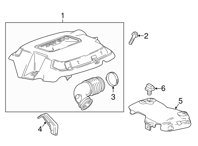 2015-2016 GM Air Cleaner Outlet Duct Clamp 94775948 GM | GMPartsDirect.com