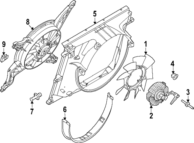 PC3Z-8A616-C - Fan Clutch 2023-2024 Ford | Ford Parts Direct