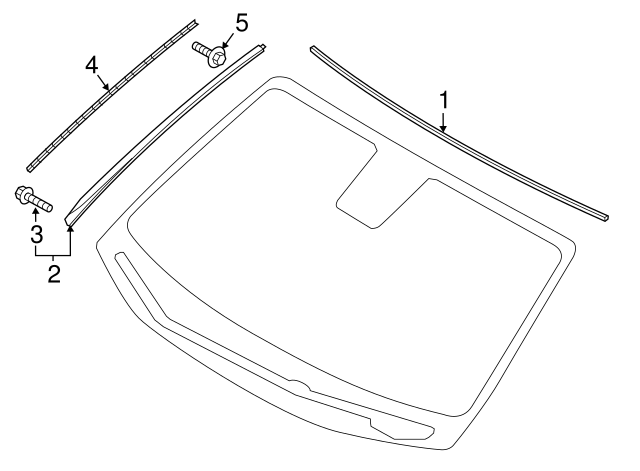 2015-2020 Hyundai Side Molding 86131-B1000 | OEM Parts Online