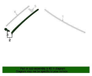 2015-2020 Hyundai Side Molding 86131-B1000 | Hyundai Wholesale Direct