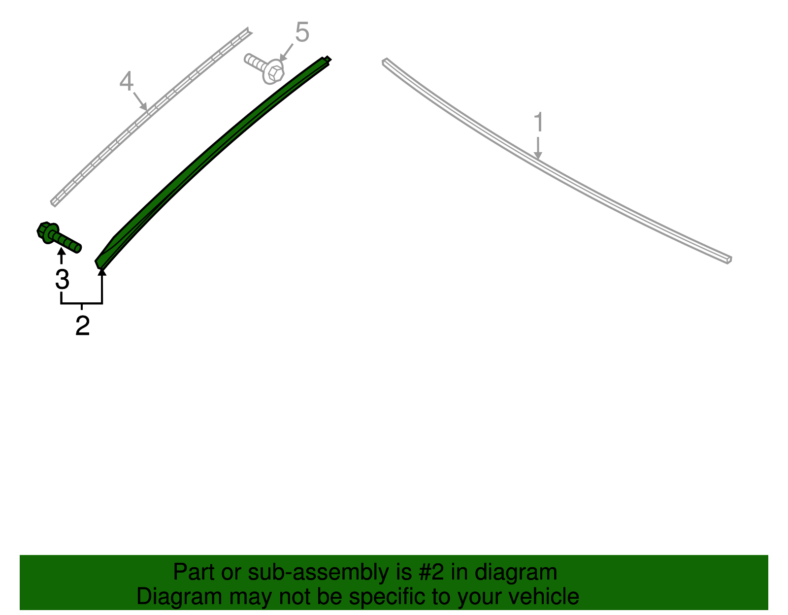 2015-2020 Hyundai Side Molding 86131-B1000 | Hyundai Wholesale Direct