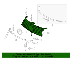 2013-2015 Lexus Grille 53111-30D90 | OEM Parts Online
