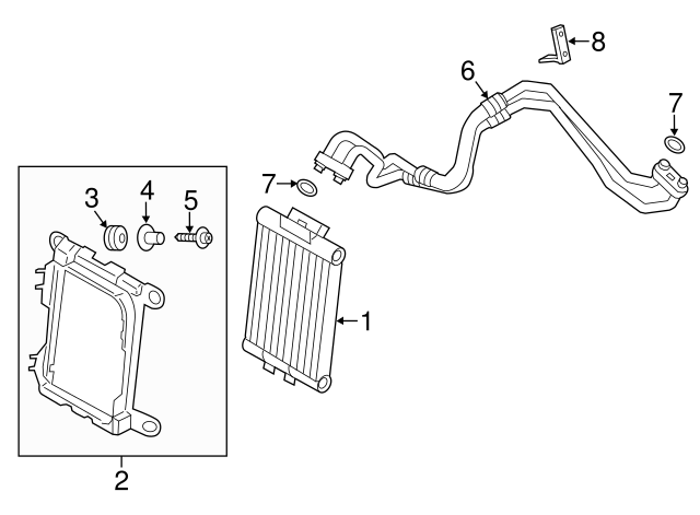 17217628056 - 2013-2016 BMW Oil Cooler (17-21-7-628-056) | BMW of South ...