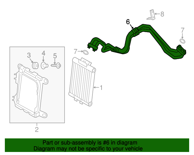 17227639450 - 2012-2016 BMW Oil Cooler Line (17-22-7-639-450) | BMW of ...