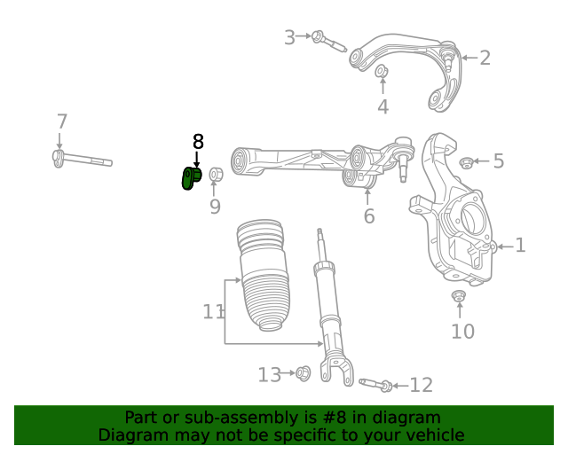 2019 Ram 1500 Lower Control Arm Spacer 6512535AA | TascaParts.com