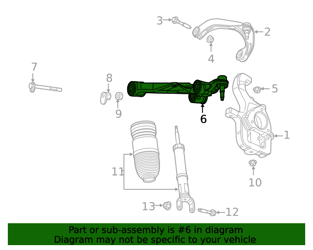 2019 Ram 1500 Lower Control Arm 68261620AE | TascaParts.com