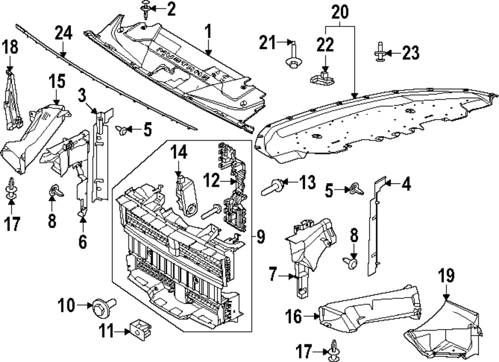 PR3Z-16A238-C - Sight Shield 2024 Ford Mustang | AutoNation Parts