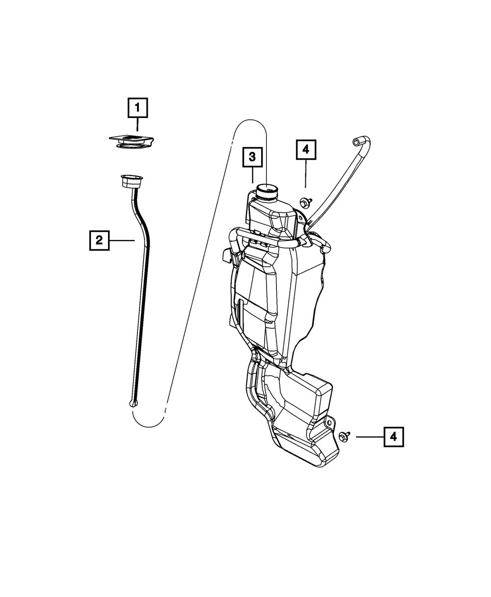 2019-2024 Ram 1500 Coolant Fluid Level Dipstick 68402256AA | Mopar eStore