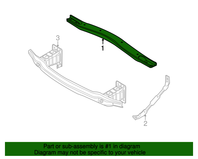 51717228081 - 2007-2019 BMW Upper Cross-Member (51-71-7-228-081) | BMW ...