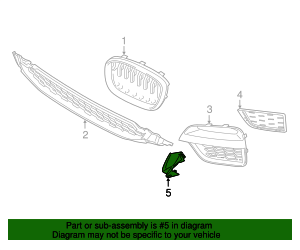 51-11-8-070-394 - Grille Molding 2018-2021 BMW | AutoNationParts.com