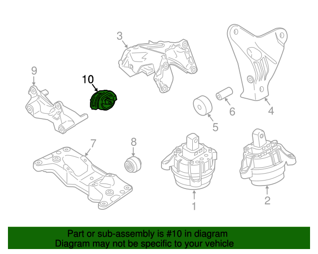 Genuine BMW 22-32-6-775-916 | Trans Mount | FREE Shipping on Most ...