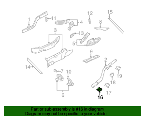 1997-2013 GM Front Driver Side Crossmember Bracket 10260651 ...