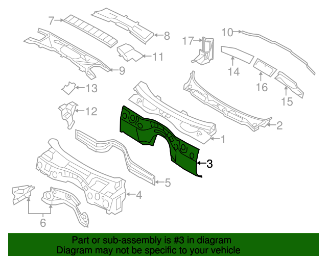 41137152823 - 2006-2015 BMW Dash Panel (41-13-7-152-823) | BMW of South ...