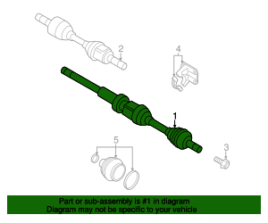 2012-2016 Volvo S60 Axle Assembly - Passenger Side (RH) 36011299 ...