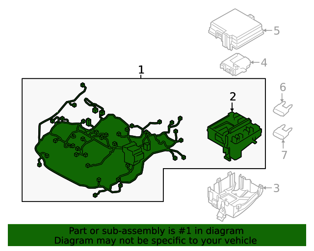 Genuine Engine Harness for 2022-2023 Hyundai Santa Cruz | Part# 91210 ...