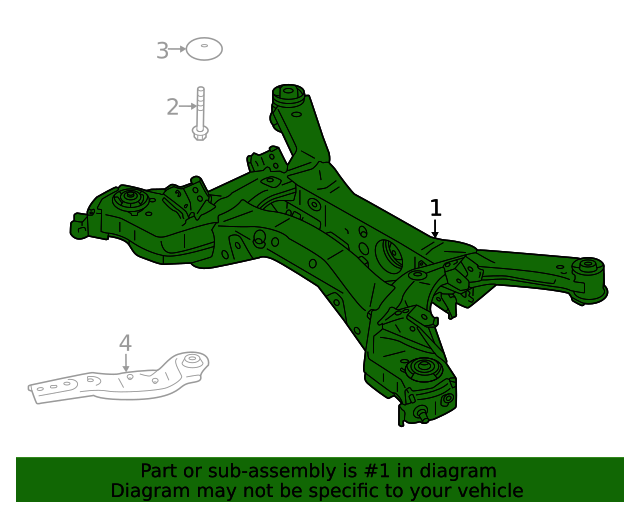 2021-2024 Nissan Rogue Suspension Cross-Member 55400-6RA1A | Temecula ...