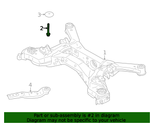 01125-A0111 - Stay Bracket Bolt 2020-2024 Nissan | Nissan Parts ...