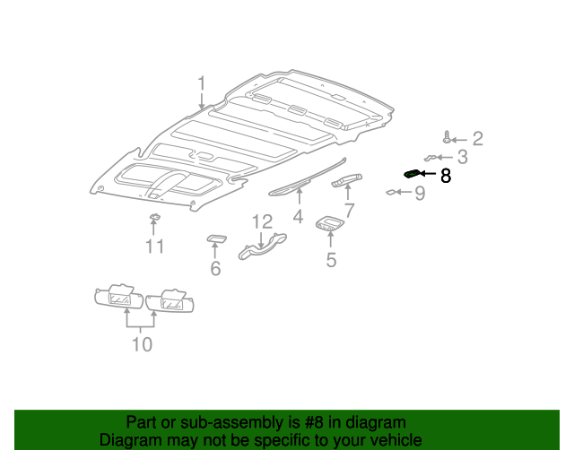 1997-2005 Pontiac Hook 10274142 | GMPartsDirect.com