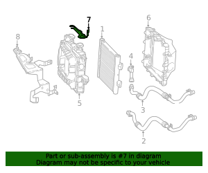 222-504-01-00 - Radiator Support Air Duct Bracket 2018-2021 Mercedes ...