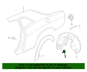 2001-2023 Mopar Fender Liner Retainer 06506132AA | Shop Chrysler Parts ...
