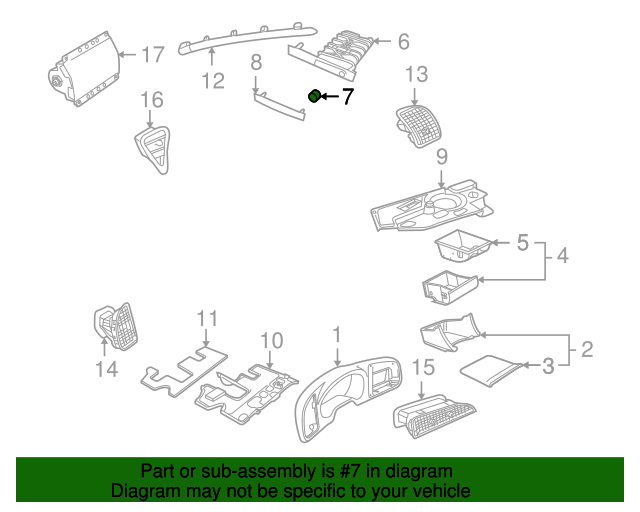 Genuine Dashboard Cup Holder Push Button for 32022347 | Over 30% Off ...