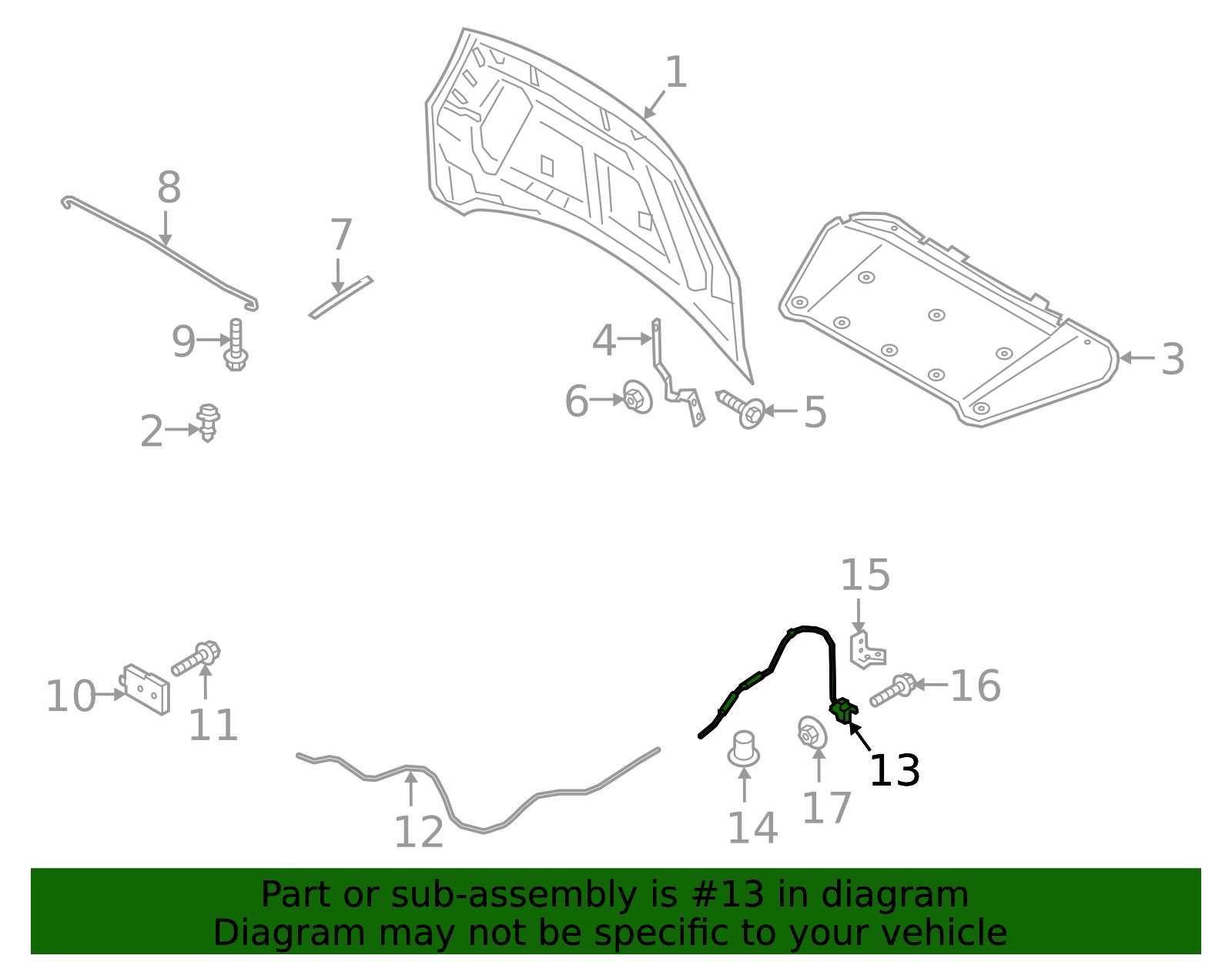 2020-2025 Ford Release Cable LJ6Z-16916-E | OEM Parts Online
