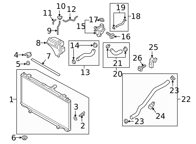 2018-2021 Mazda 6 Lower Hose Bracket PY8W-15-74XA | RealMazdaParts.com