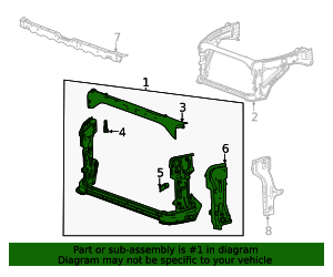 2020-2023 GM Radiator Support 84714654 GM | GMPartsDirect.com