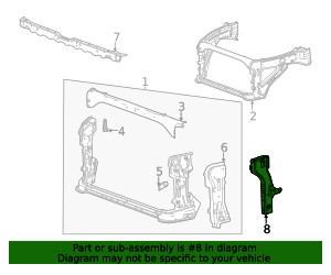 (Replaces 84622751) Driver Side Headlamp Bracket 85157651 GM ...
