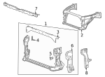 2020-2023 GM Front Grille Support Reinforcement 84560245 GM ...