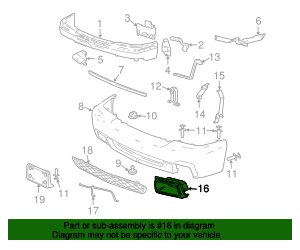 2003-2005 GM Duct Asm,Frt Brk Clpr Clg (L.H.) 12335767 | GM Parts Center