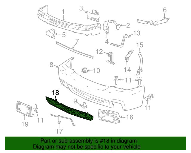 2005 Chevrolet Primed Front Grille with Chrome Surround 12335956 GM ...