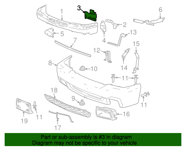 15059655 - OEM GM Mount Bracket | GMPartsCenter.net | GM Parts Center