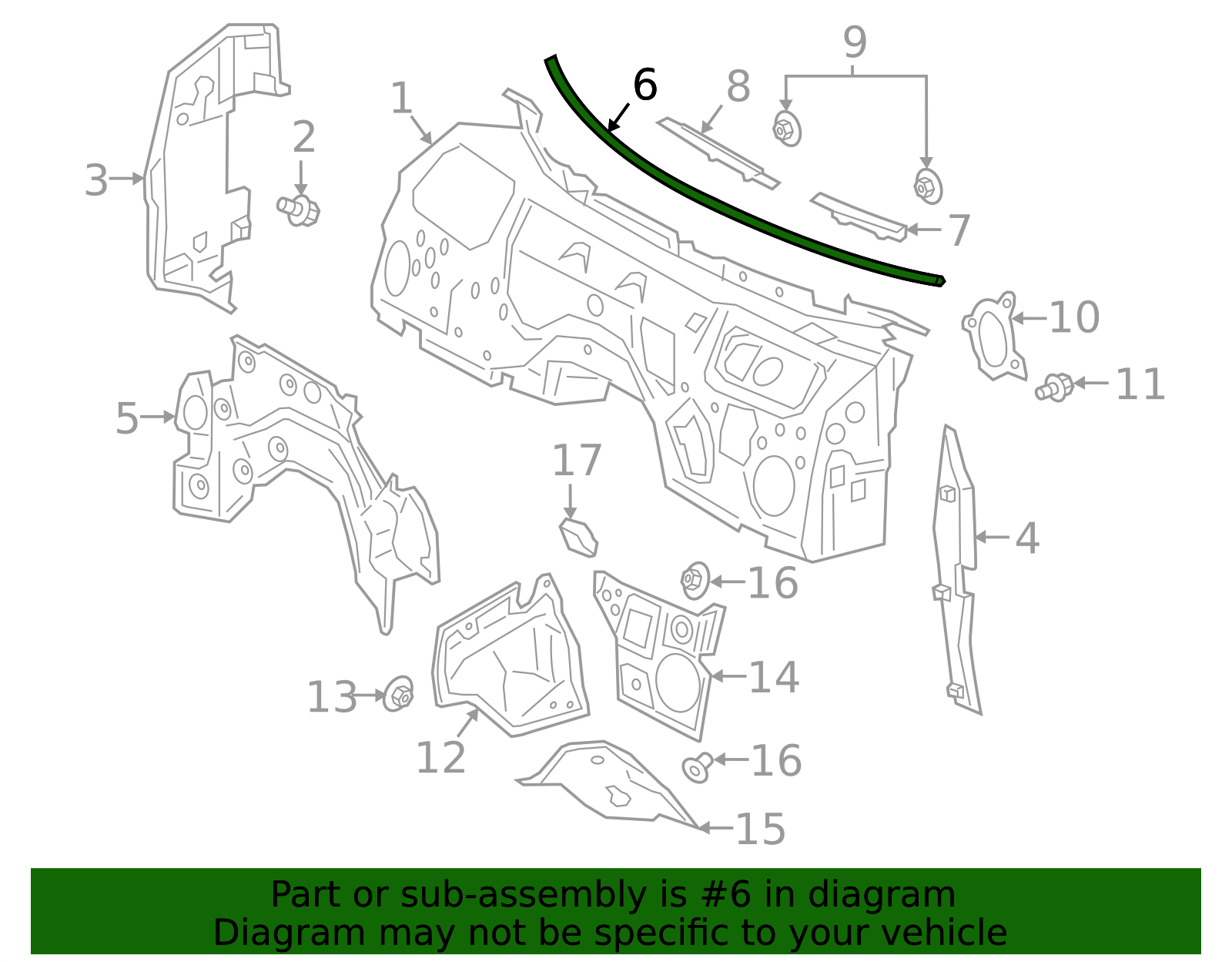 90118-WA131 - High-Quality Firewall Seal for 2020-2025 Toyota GR Supra ...